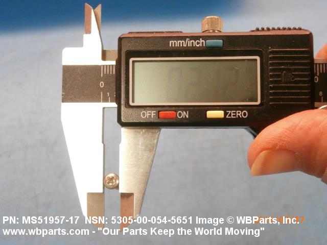 5305-00-054-5651 - MACHINE SCREW, MS3523317, MS35233-17, MS5159717 ...