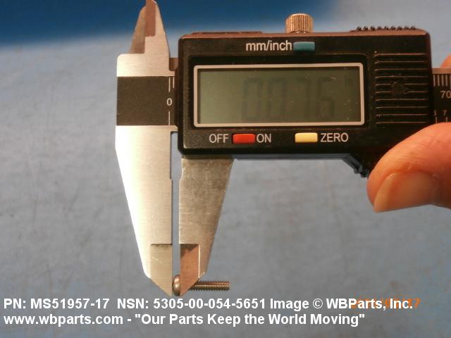 5305-00-054-5651 - MACHINE SCREW, MS3523317, MS35233-17, MS5159717 ...