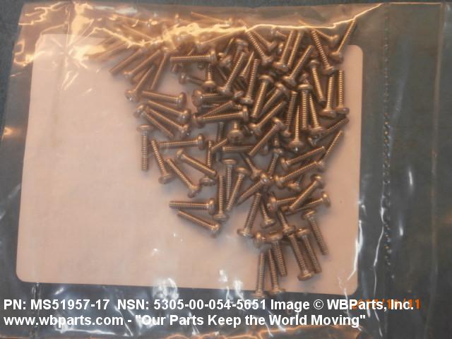 5305-00-054-5651 - MACHINE SCREW, MS3523317, MS35233-17, MS5159717 ...