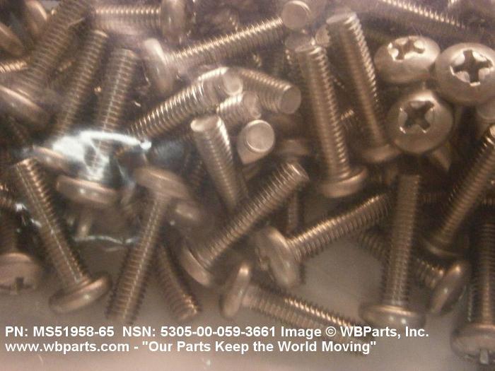 5305-00-059-3661 - MACHINE SCREW | WBParts