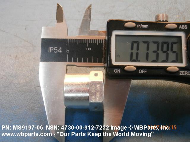 4730-00-912-7232 - TUBE COUPLING NUT, MS919706, MS9197-06, 00-912-7232 ...