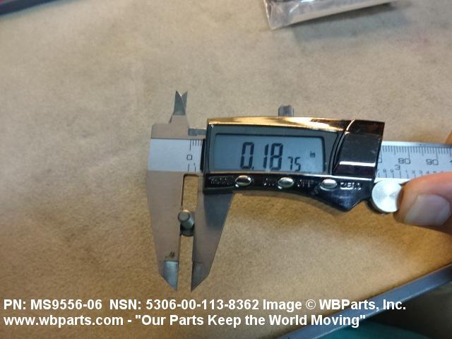 5306-00-113-8362 - MACHINE BOLT, MS955606, MS9556-06, R1453P006 | WBParts