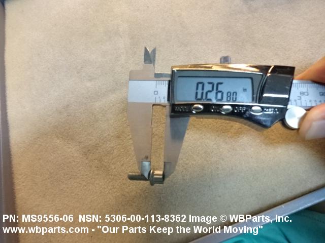 5306-00-113-8362 - MACHINE BOLT, MS955606, MS9556-06, R1453P006 | WBParts