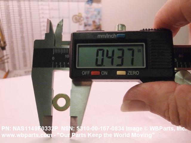 5310-00-167-0834 - FLAT WASHER, AN96010L, AN960-10L, AN960C716 | WBParts