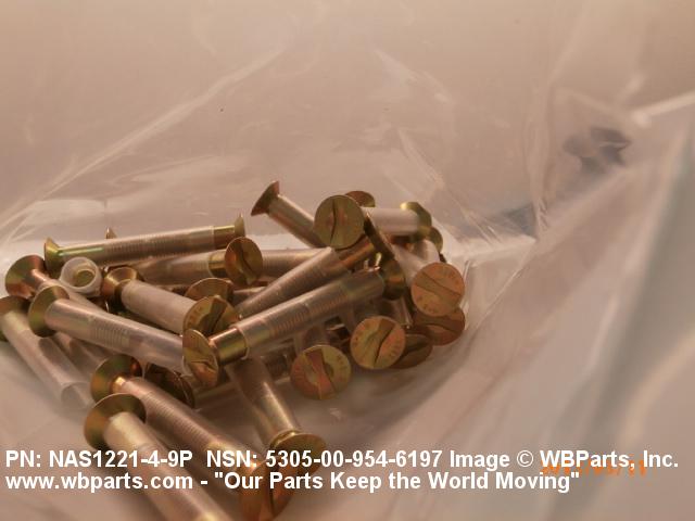 5305-00-954-6197 - MACHINE SCREW, NAS122149, NAS1221-4-9, NAS122149P | WBParts