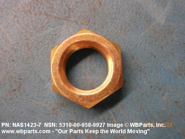 5310-00-958-9927 - HEXAGON PLAIN NUT, NAS14237, NAS1423-7, LS59907 ...