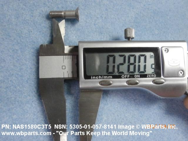 5305-01-057-8141 - CLOSE TOLERANCE SCREW | WBParts