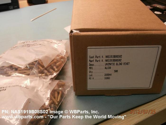 nas1919b08s02 - BLIND RIVET | WBParts