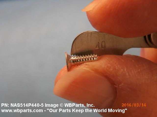 5305-00-551-0002 - MACHINE SCREW, NAS514P4405, NAS514P440-5, 10125379 ...
