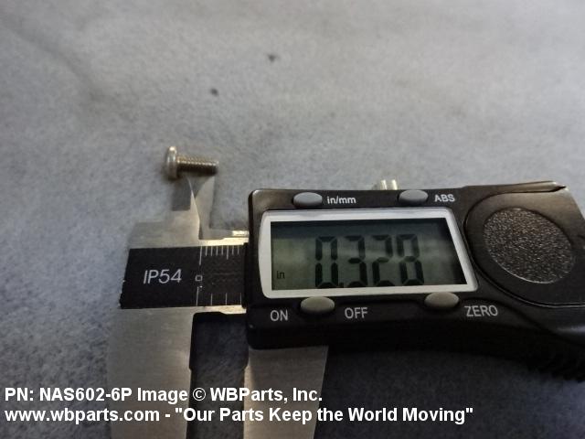 5305-00-813-5790 - MACHINE SCREW, NAS6026, NAS602-6, NAS6026P | WBParts