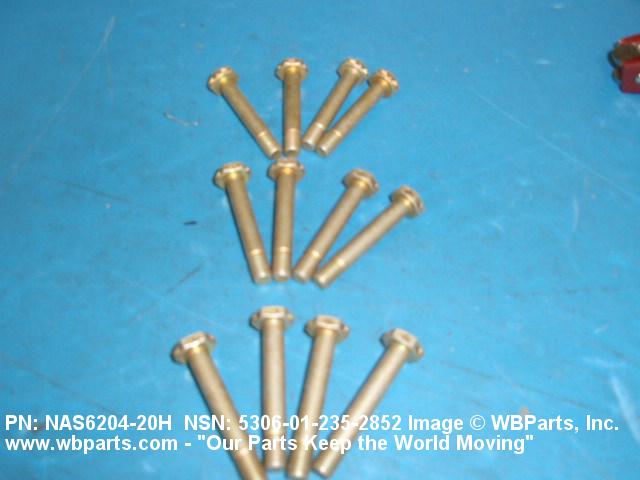5306-01-235-2852 - SHEAR BOLT, NAS110420, NAS1104-20, NAS620420H | WBParts