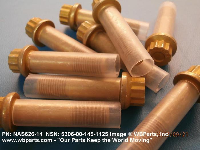 5306-00-145-1125 - SHEAR BOLT, NAS62614, NAS626-14, NAS626H14 | WBParts