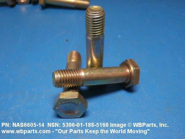 5306-01-188-5166 - SHEAR BOLT, NAS660514, NAS6605-14, BACB30NE514 | WBParts
