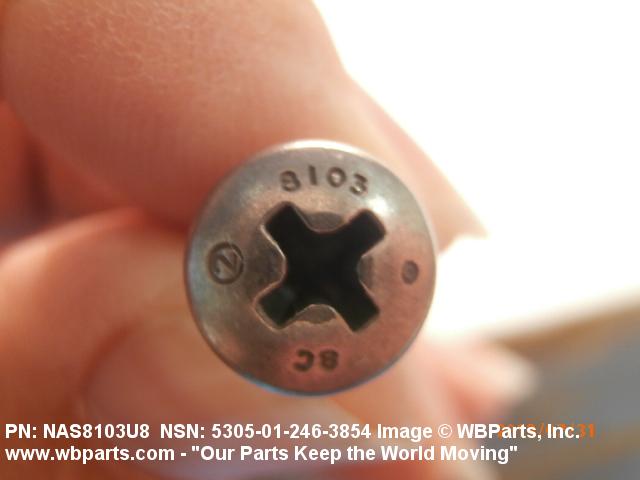 5305-01-246-3854 - MACHINE SCREW | WBParts