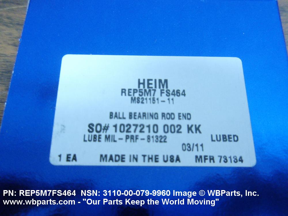 3110-00-079-9960 - ROD END BALL BEARING | WBParts