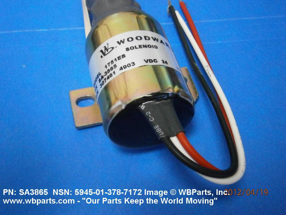 5945-01-378-7172 - ELECTRICAL SOLENOID, SA3865, SA-3865, 8820090 | WBParts