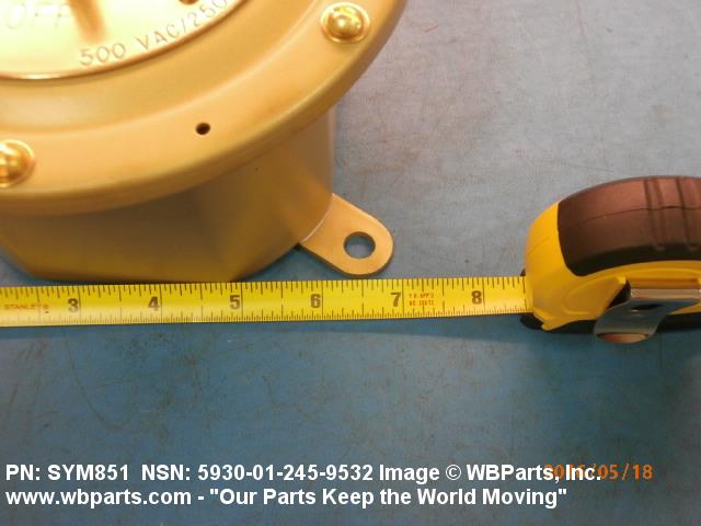 5930-01-245-9532 - ROTARY SWITCH, M15743/8-003, M157438003, SYM 851 ...