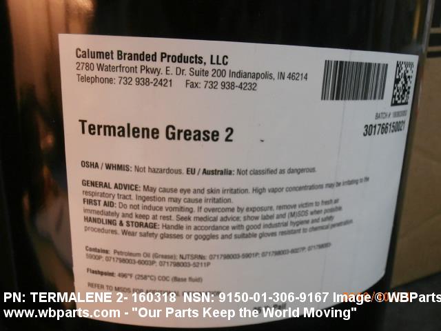 9150-01-306-9167 - WATER-WASH RESISTANT GREASE, AA50433, A-A-50433 ...