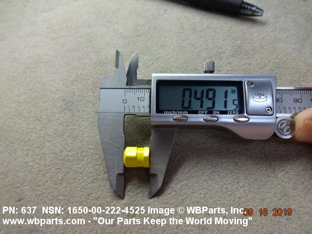 1650-00-222-4525 - VALVE CAP, MS208131, MS20813-1, AN8131 | WBParts