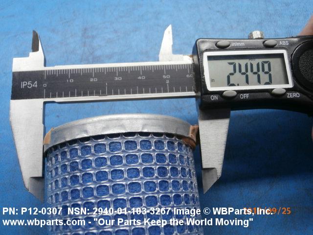 2940-01-103-3267 - INTAKE AIR CLEANER FILTER ELEMENT, AF1824, CA1531SY ...