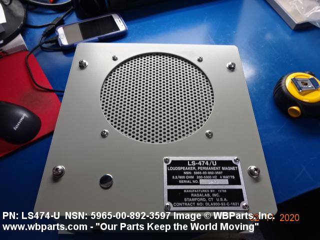 5965-00-892-3597 - PERMANENT MAGNET LOUDSPEAKER, G6248, G-6248 , LS-474 ...