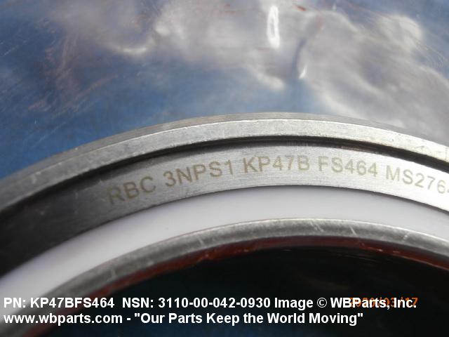 KP47B-FS464 - BEARING (A/F AN202KP47B) | WBParts