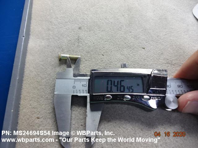 5305-00-719-5403 - MACHINE SCREW, MS24694S54, BB3513265, BB351-32-6-5 ...