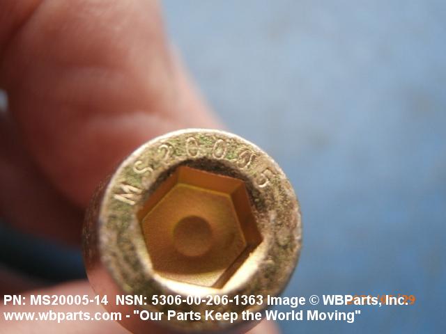 5306-00-206-1363 - INTERNAL WRENCHING BOLT | WBParts