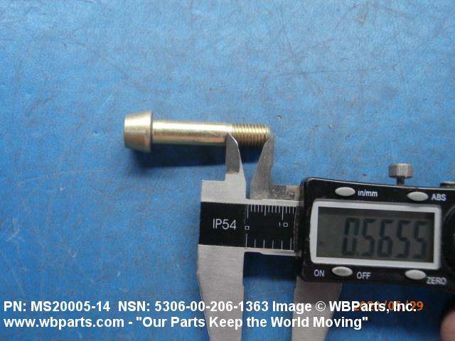 5306-00-206-1363 - INTERNAL WRENCHING BOLT | WBParts