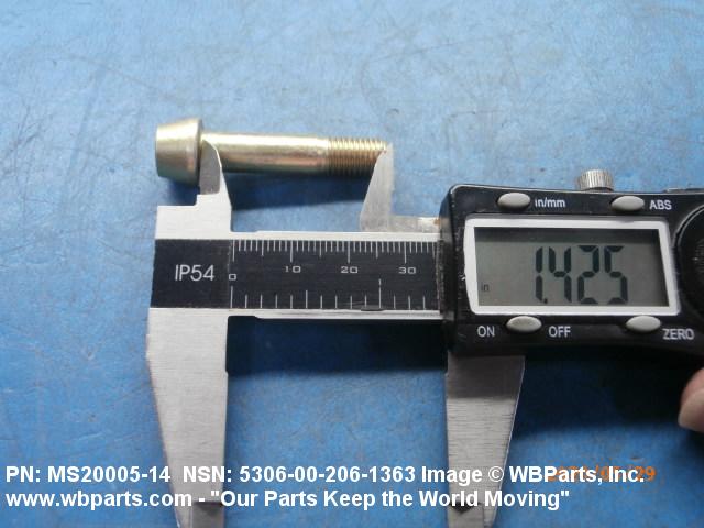 5306-00-206-1363 - INTERNAL WRENCHING BOLT | WBParts