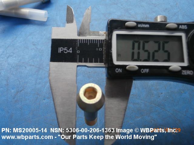 5306-00-206-1363 - INTERNAL WRENCHING BOLT | WBParts