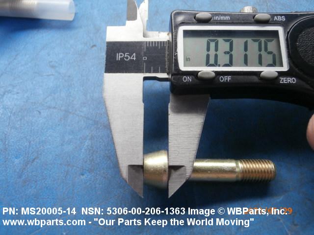 5306-00-206-1363 - INTERNAL WRENCHING BOLT | WBParts