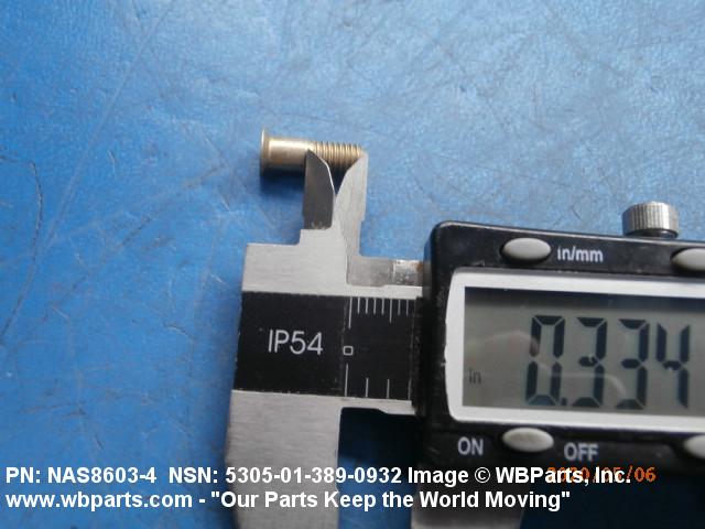 5305-01-389-0932 - CLOSE TOLERANCE SCREW | WBParts