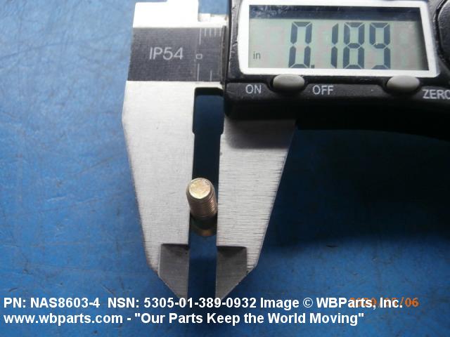 5305-01-389-0932 - CLOSE TOLERANCE SCREW | WBParts
