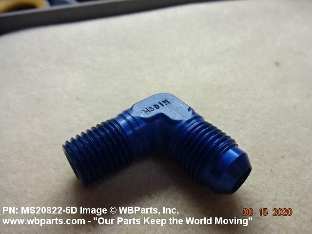 4730-00-186-9968 - PIPE TO TUBE ELBOW, MS208226D, MS20822-6D, A42A01 ...