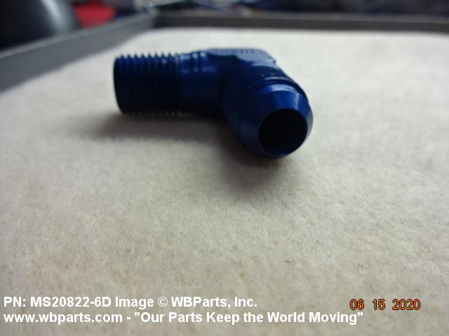 4730-00-186-9968 - PIPE TO TUBE ELBOW, MS208226D, MS20822-6D, A42A01 ...