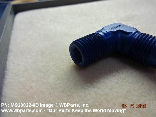 4730-00-186-9968 - PIPE TO TUBE ELBOW, MS208226D, MS20822-6D, A42A01 ...