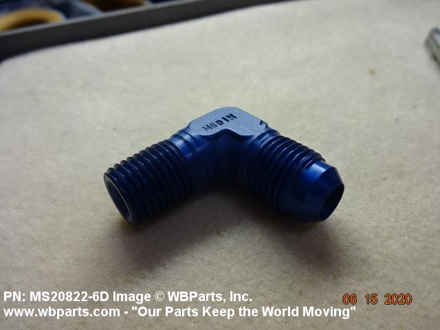 4730-00-186-9968 - PIPE TO TUBE ELBOW, MS208226D, MS20822-6D, A42A01 ...