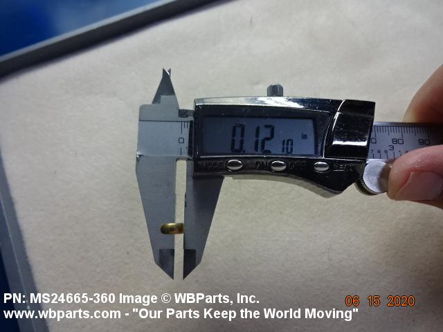 5315-00-298-1499 - COTTER PIN, MS24665360, MS24665-360, AN38048 | WBParts