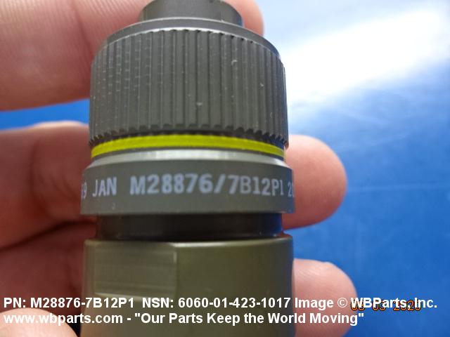 6060-01-423-1017 - FIBER OPTIC PLUG CONNECTOR, M28876/7-B12P1 ...