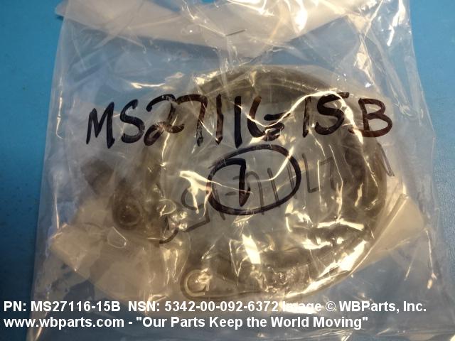 5342-00-092-6372 - GROOVED CLAMP COUPLING, MS2711615B, MS27116-15B, AS5355/3-15B | WBParts