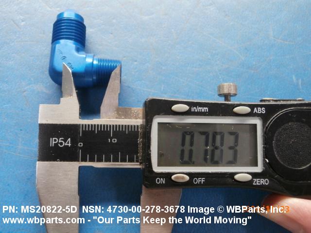 4730-00-278-3678 - PIPE TO TUBE ELBOW | WBParts