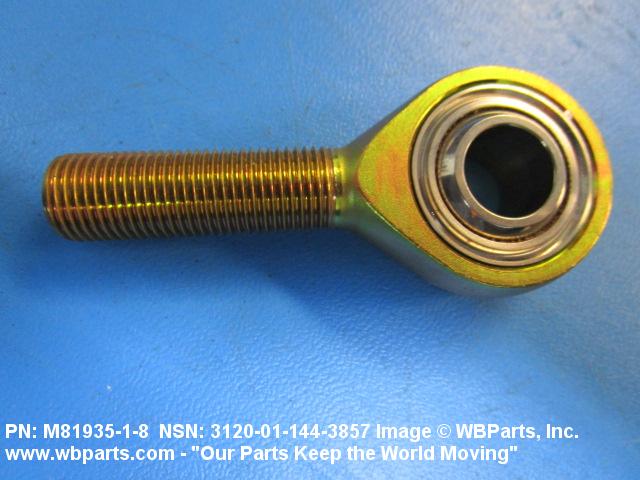 3120-01-144-3857 - ROD END PLAIN BEARING, M81935/1-08, M81935/1-8 ...