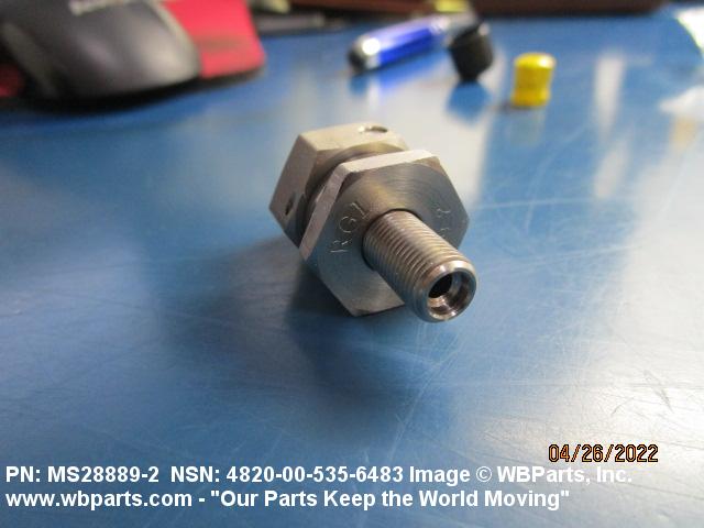 4820-00-535-6483 - PNEUMATIC TANK VALVE, MS288892, MS28889-2, M61642 ...