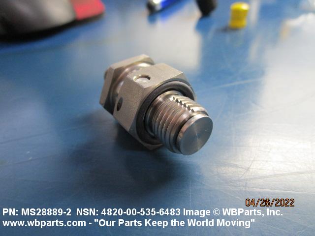 4820-00-535-6483 - PNEUMATIC TANK VALVE, MS288892, MS28889-2, M61642 ...