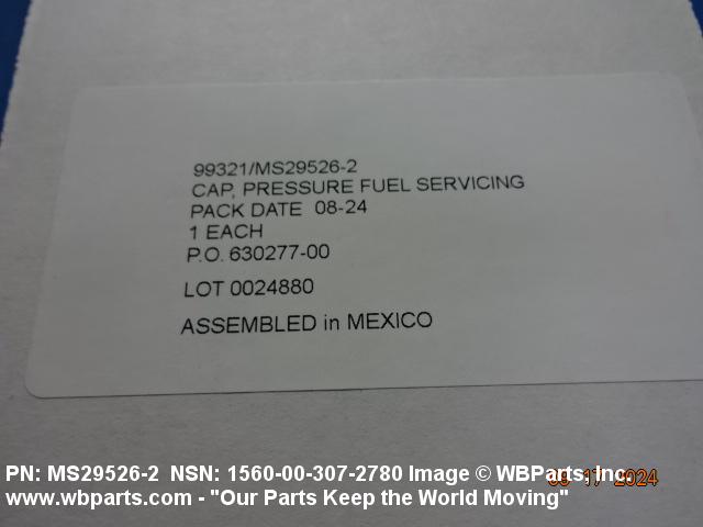 1560-00-307-2780 - FILLER OPENING CAP | WBParts